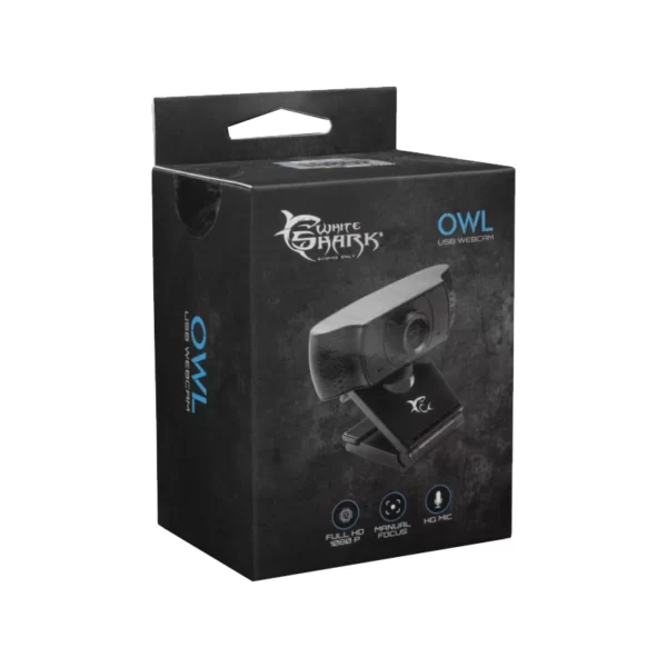 WebCam Full HD WHITE SHARK OWL Noir - TUNISIE